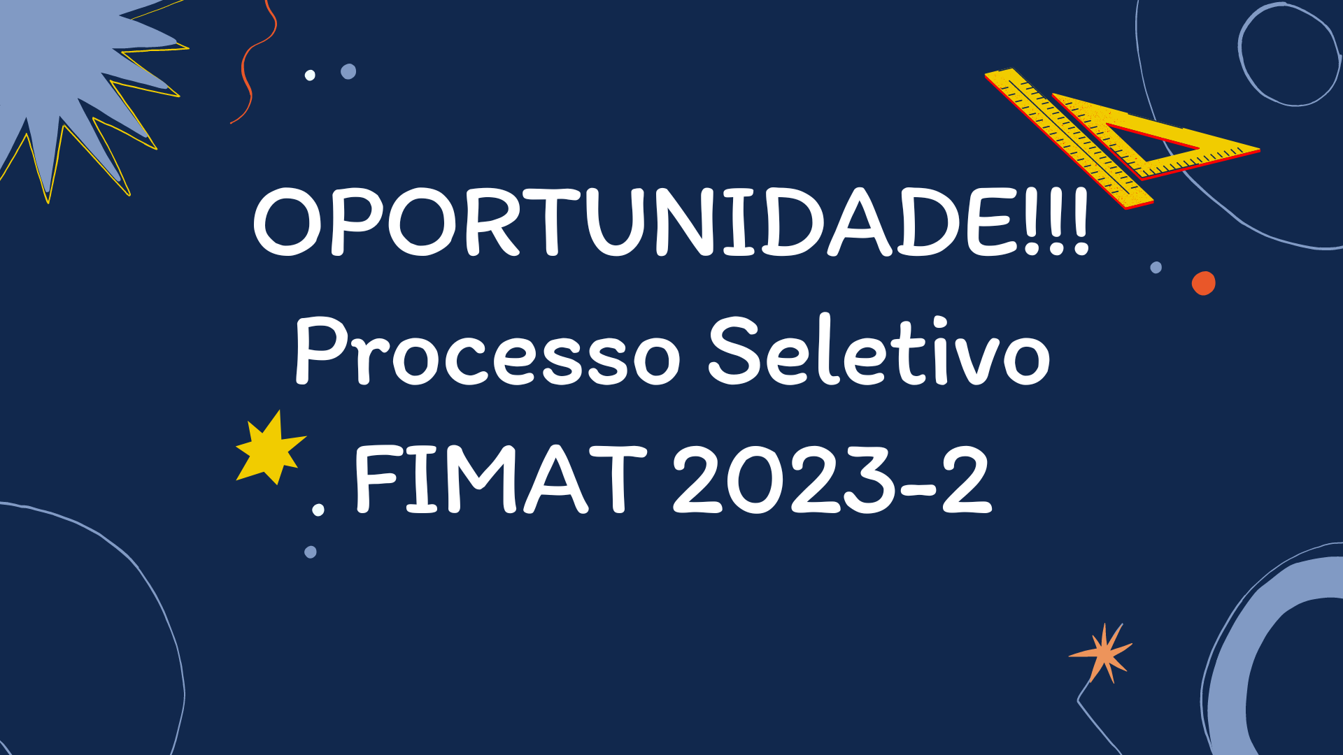 OPORTUNIDADE!!! Processo Seletivo FIMAT | ICEB - UFOP